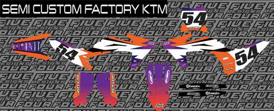 Semi Custom Factory KTM graphics – FiveFour Designs